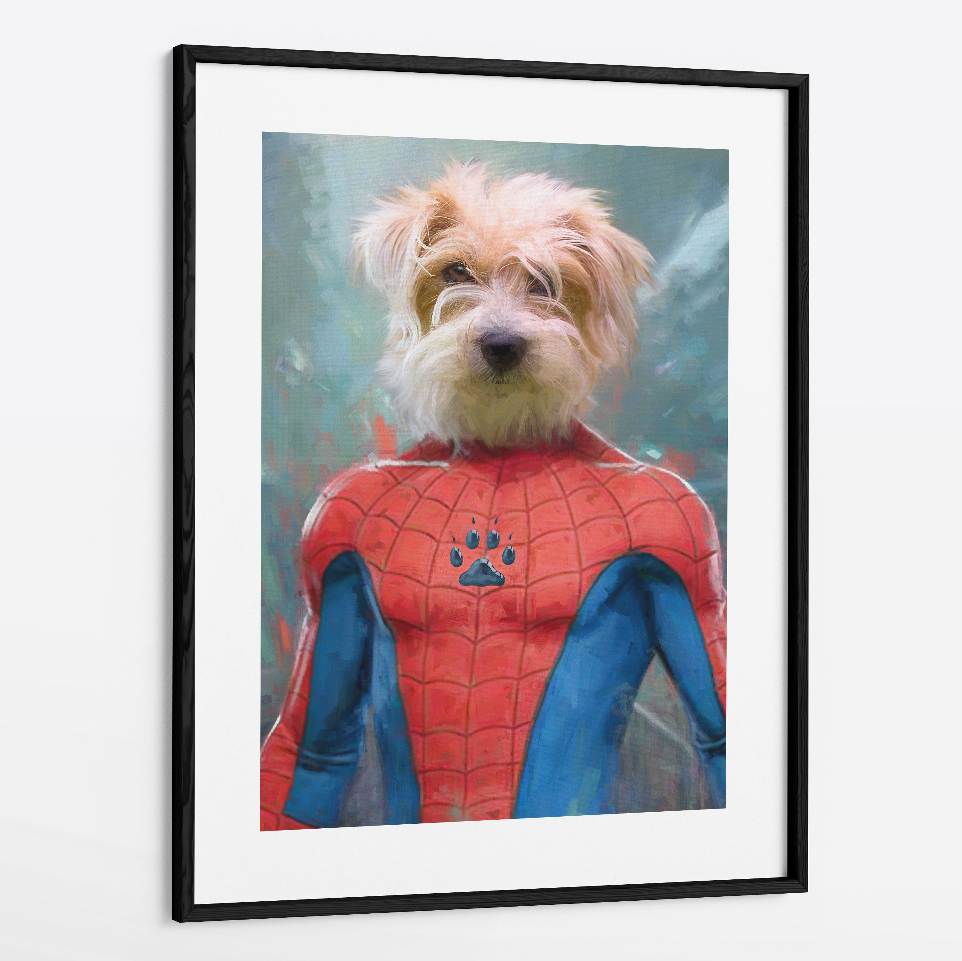 Spidey - Custom Pet Portrait Framed